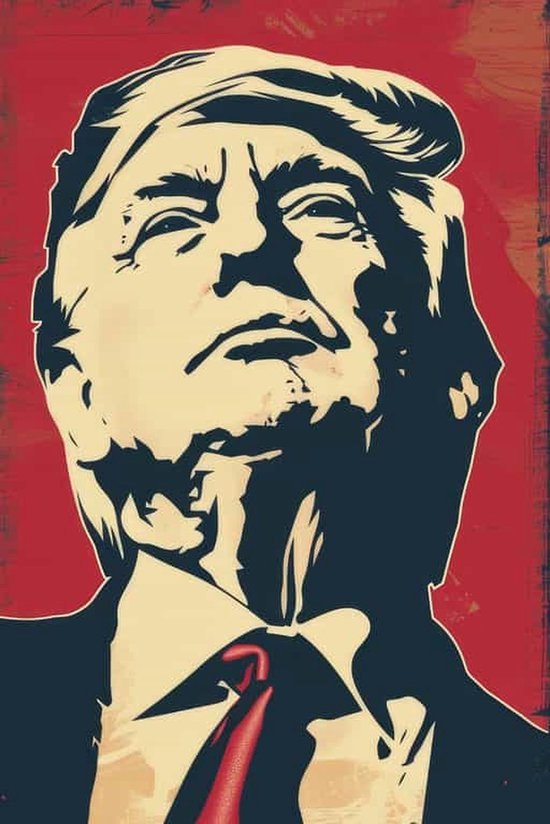 Donald Trump Poster | Pop Art Poster | Rood Poster | Politiek Poster ...