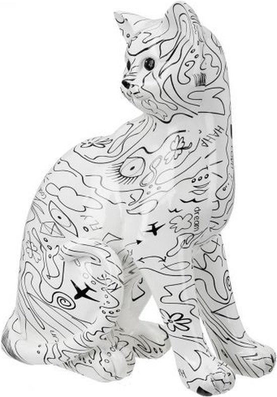 Gilde Handwerk - Beeld - Sculptuur - Kat - Poes - Polyresin - Modern ...