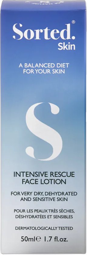 Sorted Skin Intensive Rescue Face Lotion - helpt bij droge, jeukende en ...