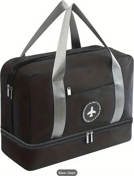 Wizz Air Transavia Handbagage Reistas - Zwart - Cabine Tas 40x30x20 cm ...