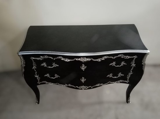 Barok commode deluxe - zwart zilver | bol