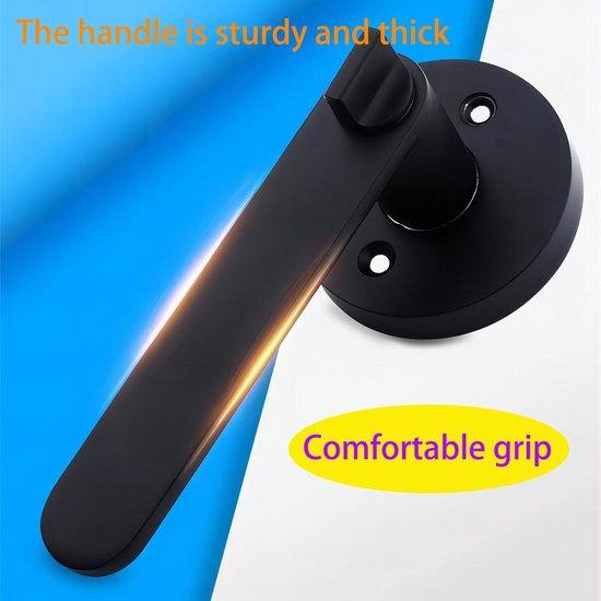 Deurslot, aluminiumlegering, deurklink voor slaapkamer, garderobe ...