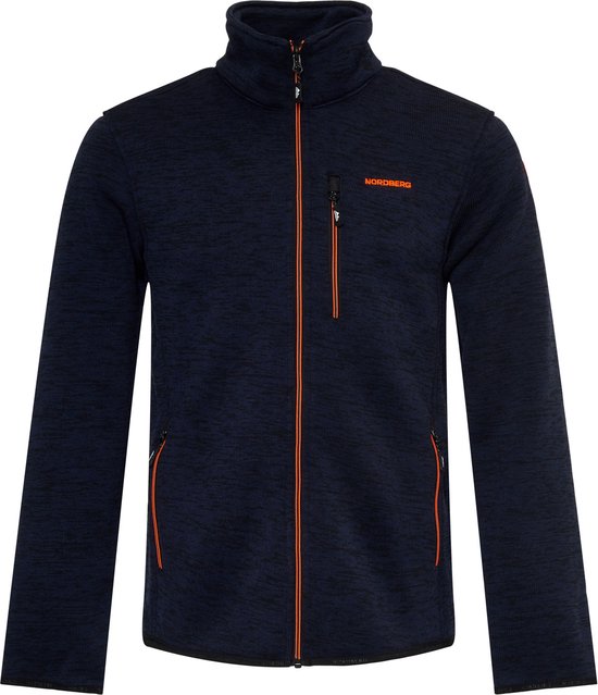 Nordberg Jan Fleece Vest - Navy melange - Maat L | bol