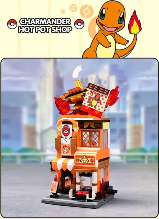 Keeppley Pokemon Charmander Restaurant Bouwstenen Figuren 481 Stenen ...