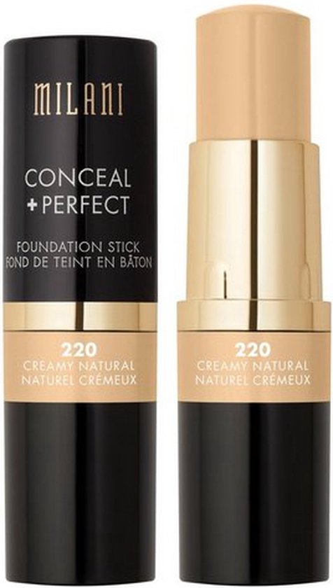 Milani conceal + perfect foundation stick - 220 Creamy Natural | bol