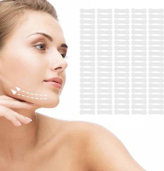 Instant Face Lift Tape - Face Lift Sticker voor Dubbele Kin V Face ...