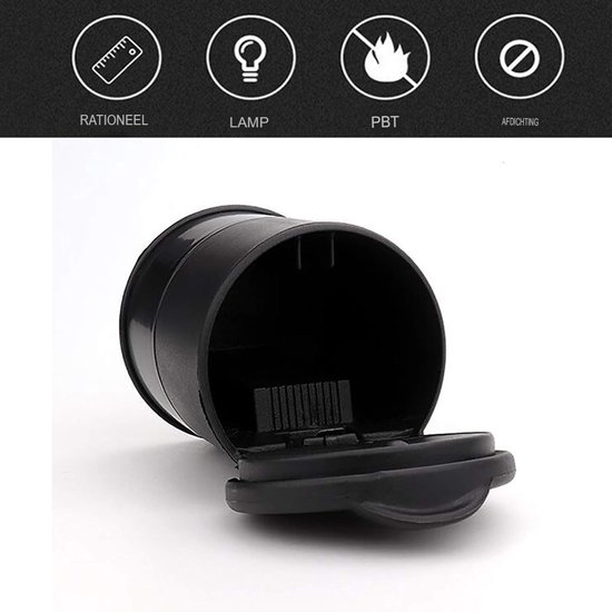 Auto-asbak met Afneembaar Deksel - Geschikt voor Sigaretten ...