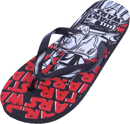 Zwart-rode Star Wars DISNEY teenslippers 26-27 EU | bol