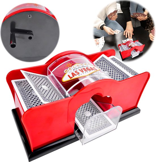 Kaartenschudmachine, handmatige schudmachine voor kaarten tot 91 mm ...