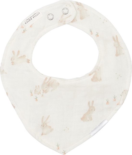 Little Dutch Bandana slab - Maat - Kwijl slab Jongens & Meisjes - Wit ...