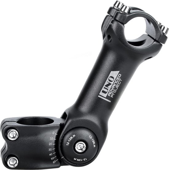 Verstelbare MTB stuurpen - Fietsstuurpen 0-60 graden verstelbaar - 254 ...