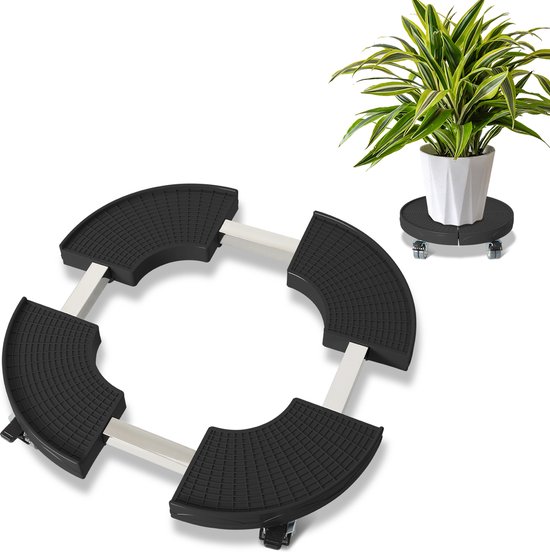 Plantentrolley Plantenroller Draagkracht tot 200 KG Plantenwagen Houder ...