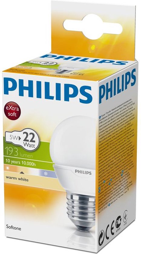 Philips Softone Lustre 5W 827 E27 | bol