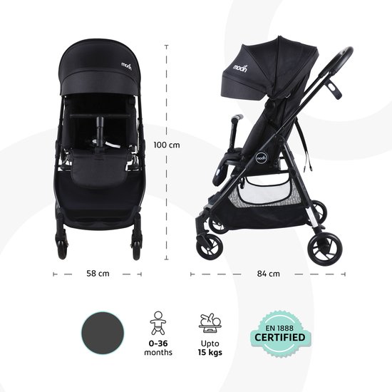 MOON™ Revo 360 Cabin Buggy - Wandelwagen - Compact en 360° Draaibaar ...