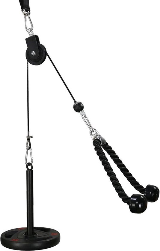 Trekkabel voor onderarmtraining thuis - LFJ Fitness met touw en gewicht ...