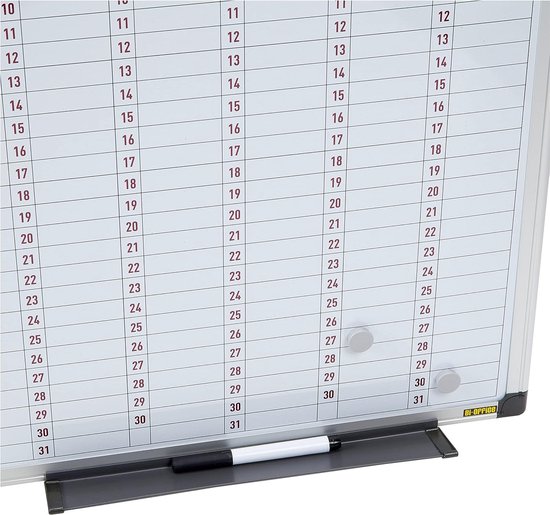 Whiteboard PRO - Geëmailleerd staal - Weekplanner - Maandplanner ...