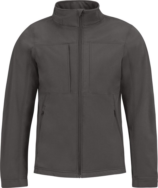 B&C Hooded Softshell / Men CGJM950 - Dark Grey - M | bol
