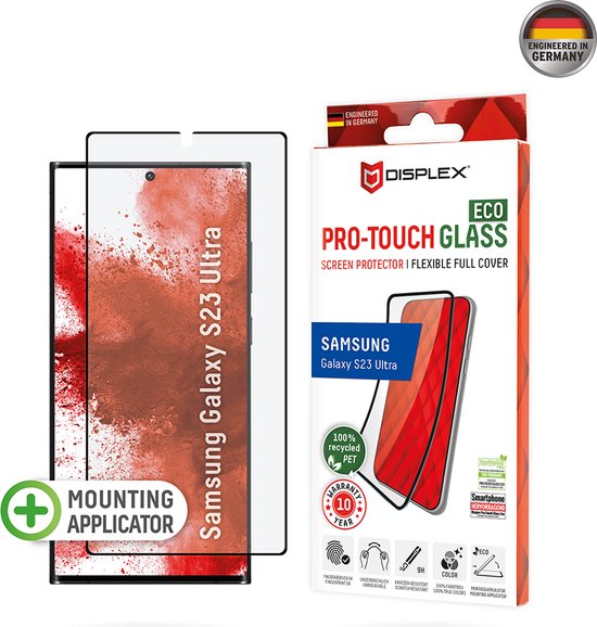 Displex Premium Pro Touch Eco Glass Screenprotector met Applicator voor ...