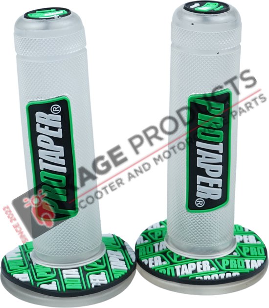 Handvatten Pro Taper Transparant Groen Scooter Motor Brommer Derbi Beta ...
