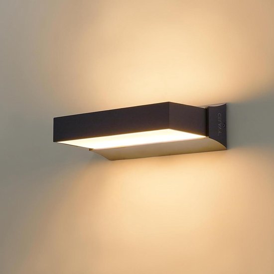 IP65 Up Down LED buitenlamp voor aan de muur - Antraciet - Huismuur ...