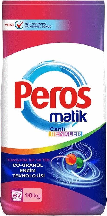 Peros Matik Waspoeder - Kleur 10kg | bol