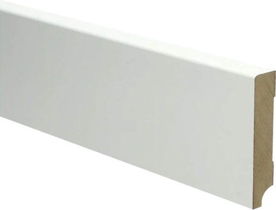 MDF Plint Voorgelakt 15 x 90 - Recht (Modern) (Set van 3 stuks) | bol