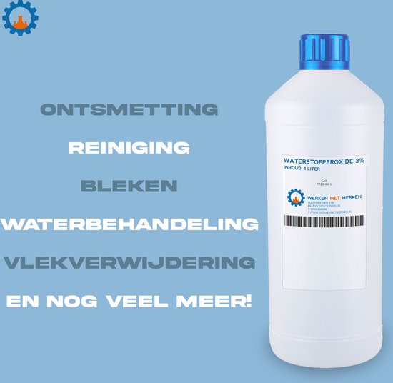 Waterstofperoxide 3% - 4 x 1 Liter - Hydrogen Peroxide | bol