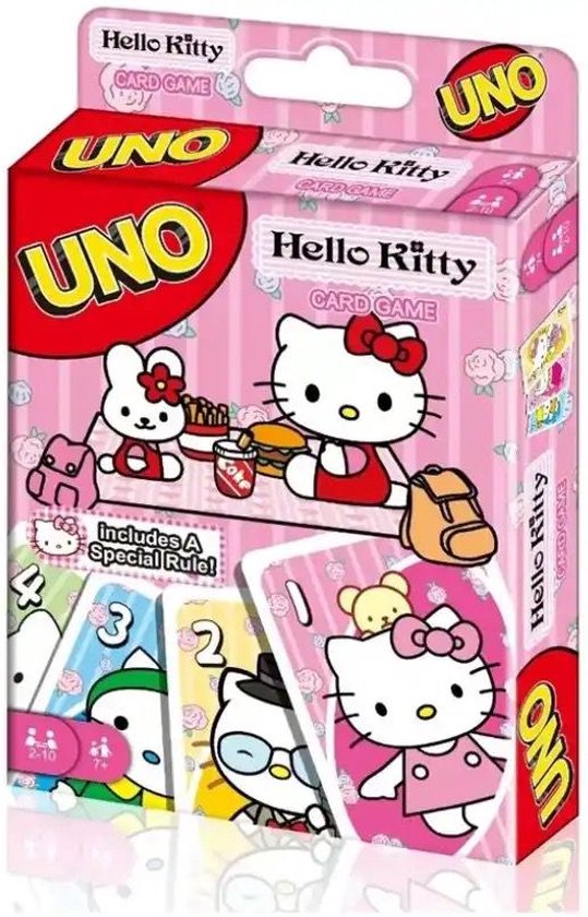 Uno - Hello Kitty Sanrio - Kaartspel - Multiplayer Familie Bordspel ...