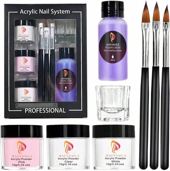 Acryl nagel kit - Starterskit - Starterspakket - Set - Acrylpoeder ...