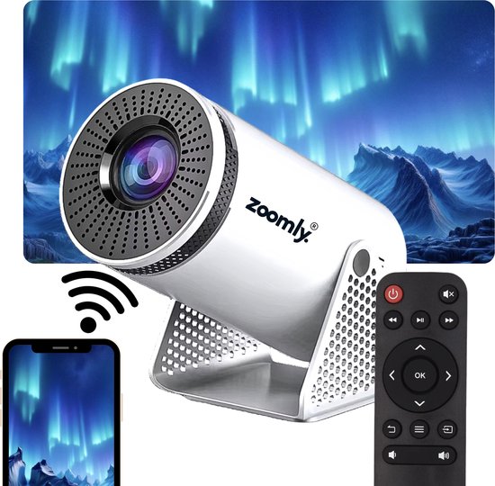 Zoomly® Pro Beamer - Projector - Mini Beamer - Full HD - Ondersteund 4k ...
