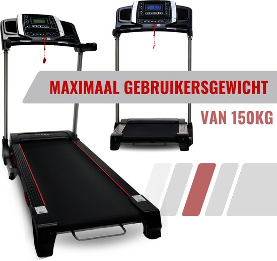 FitFirst® Sprinter 1-16 km/u - Hellingshoek tot 15% - Loopband met App en Speakers -... | bol