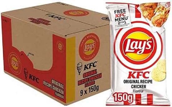 Lay's Iconic Restaurants KFC 150 gr - doos 9 zakken | bol