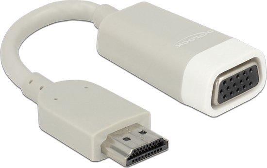 Premium HDMI naar VGA adapter - compact / grijs - 0,15 meter | bol