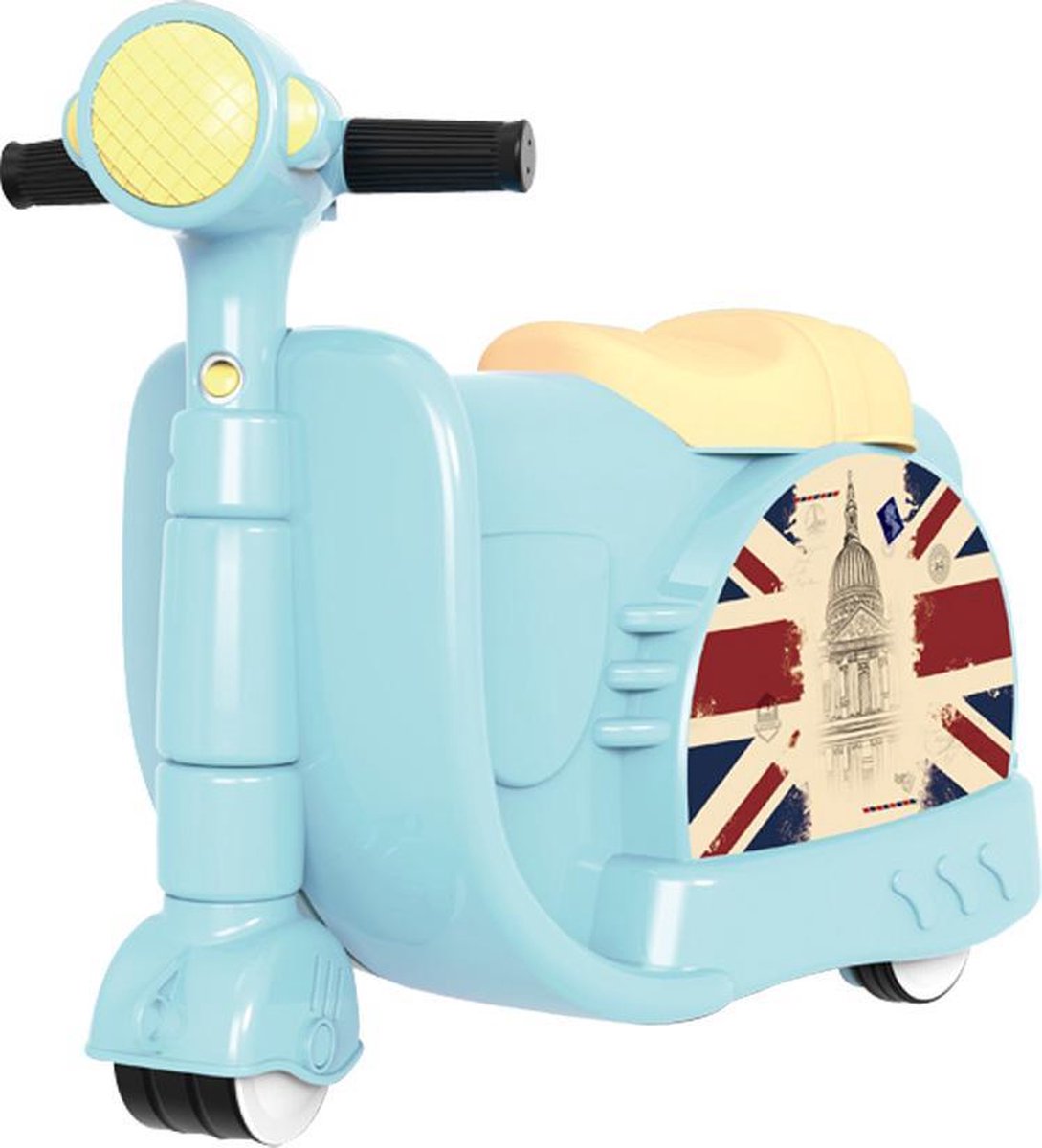 Loop scooter - blauw - lopen - kind - kinderen - opbergruimte - trek ...