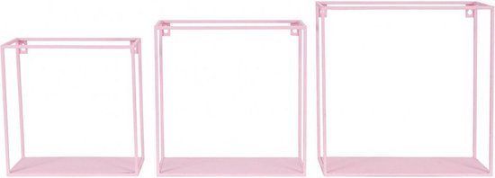 Kidsdepot wall box 3-set pink wall box 3-set pink | bol