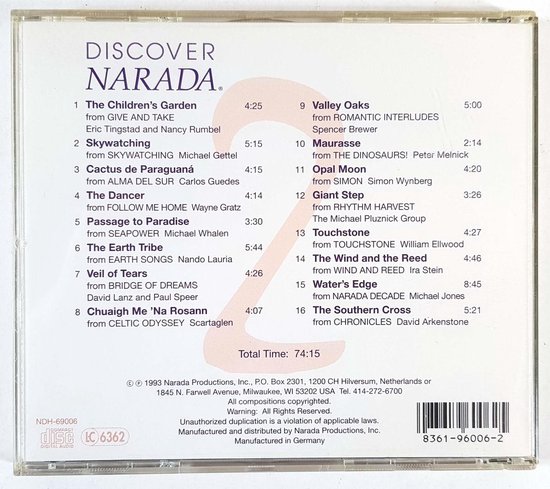 Discover Narada, various artists | Muziek | bol