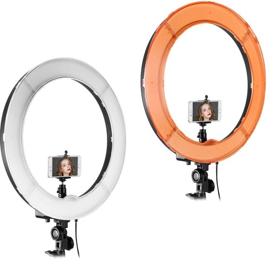 Ringlamp 14 inch Professionele LED ring lamp set compleet met camera ...