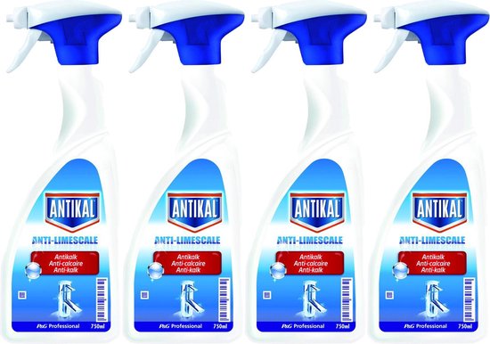 Antikal Anti-Limescale Kalkreiniger Spray - 4 x 750 ml | bol.com