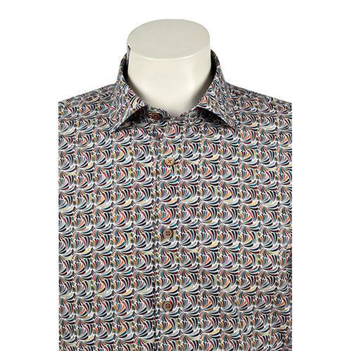 Heren overhemd met streepjes print | Maat L | bol.com