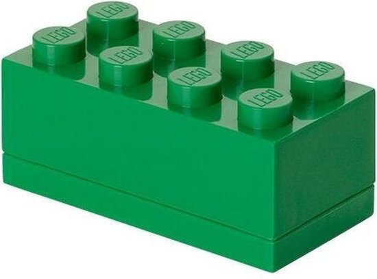 Set van 4 - Opbergbox Mini 8, Groen - LEGO | bol.com