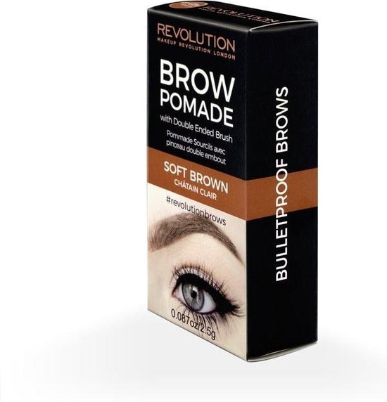 Makeup Revolution - Brow Pomade - Soft Brown | bol