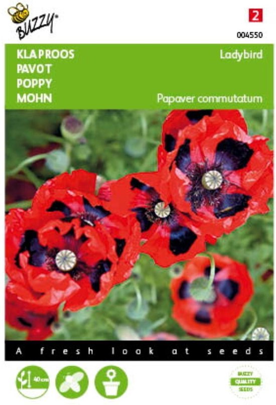 5 stuks Papaver, Klaproos Lady Bird | bol.com