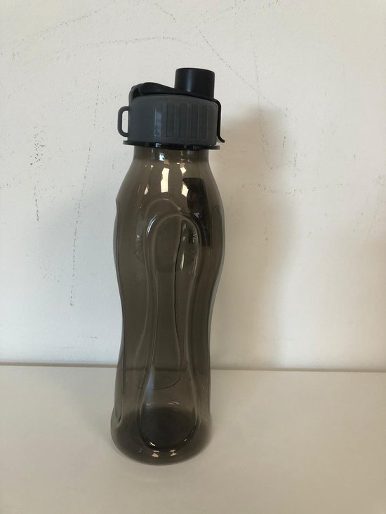 Sportfles - zwart - met dop | bol.com