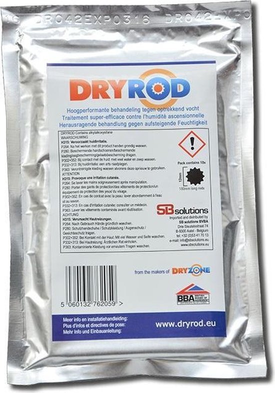 DRYROD sticks tegen optrekkend vocht - pack 10 stuks | bol DRYROD sticks tegen optrekkend vocht - pack 10 stuks | bol
