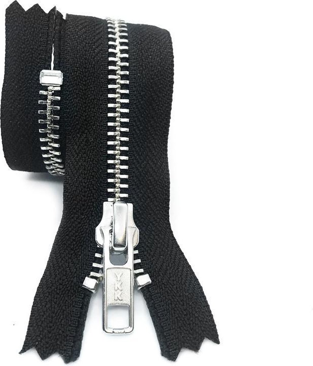 YKK Metalen rits, maat 5, nikkel, 30 cm, Zwart, niet-deelbaar | bol