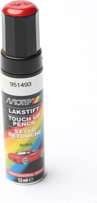 Motip 951493 - Auto lakstift - Rood Metallic - 12 ml | bol