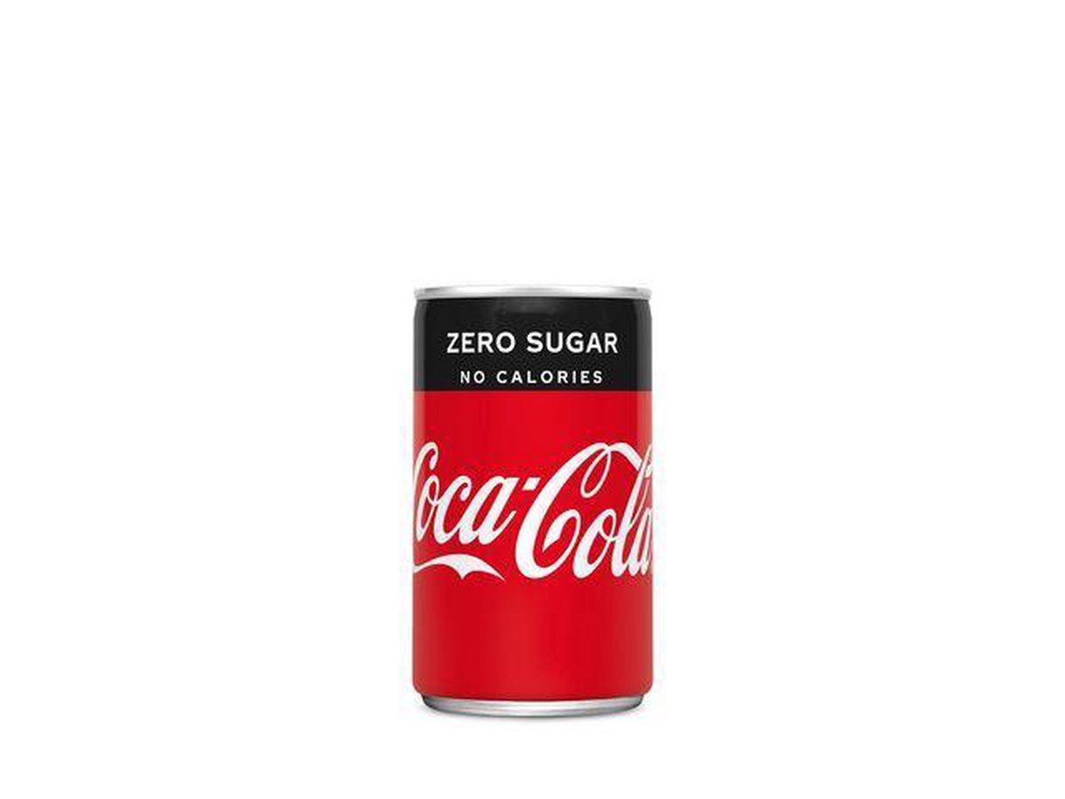 Coca-Cola Zero frisdrank, blikje van 15 cl, pak van 24 stuks | bol.com