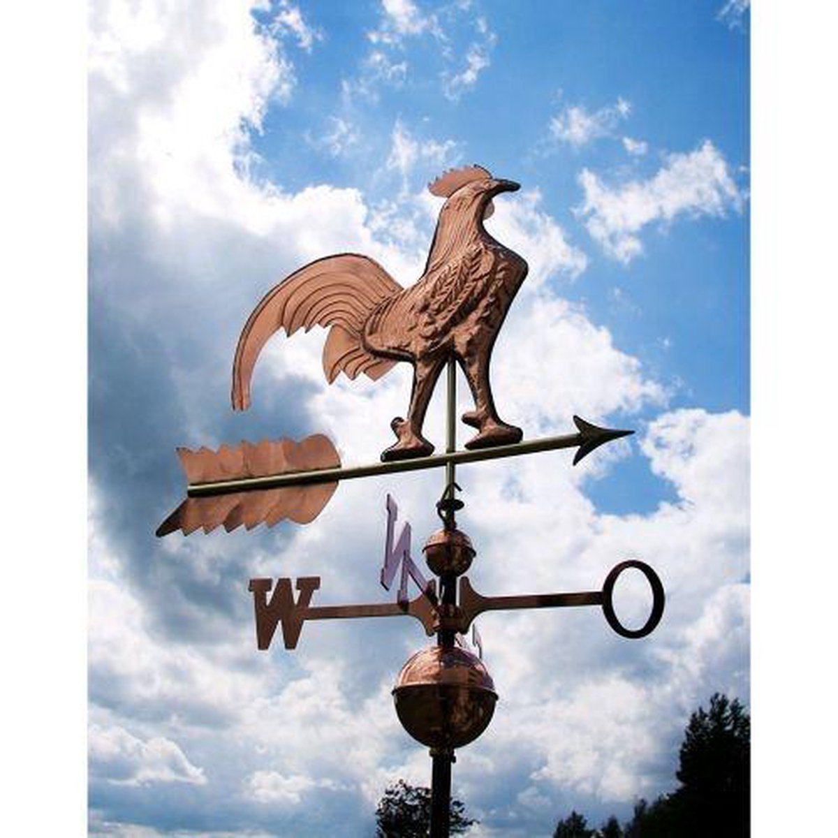Windhaan , Koperen en messing haan op een poot van gehard staal. | bol.com