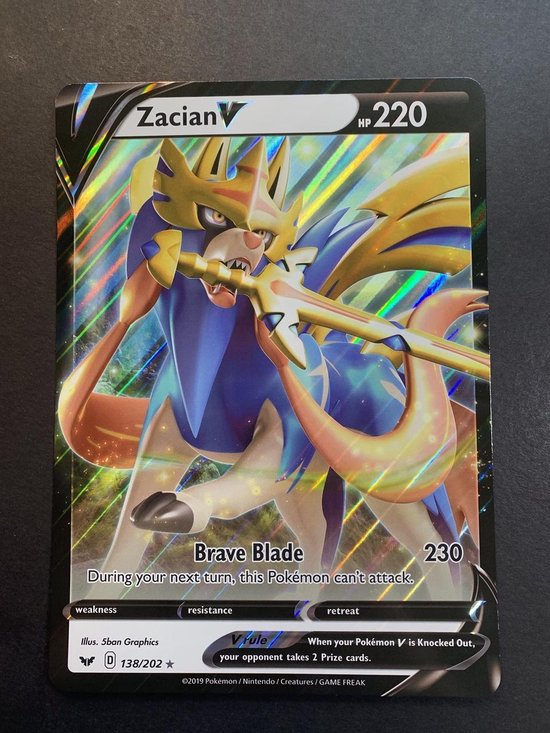 Zacian V Oversized Pokémon kaart | Games | bol.com