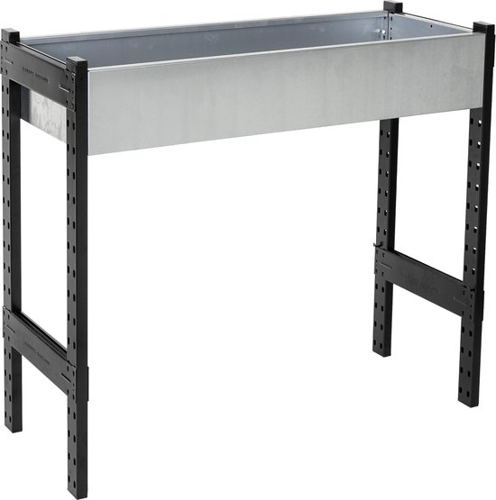 Metalen moestuinbak op poten 90 x 130 x 60 cm - Kweekbak ...